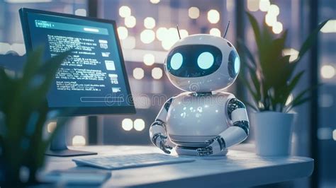 Chatbot Assistant Providing Business Coaching On A Virtual Screen