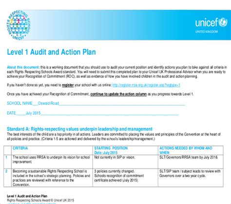 14 Audit Action Plan Templates Pdf