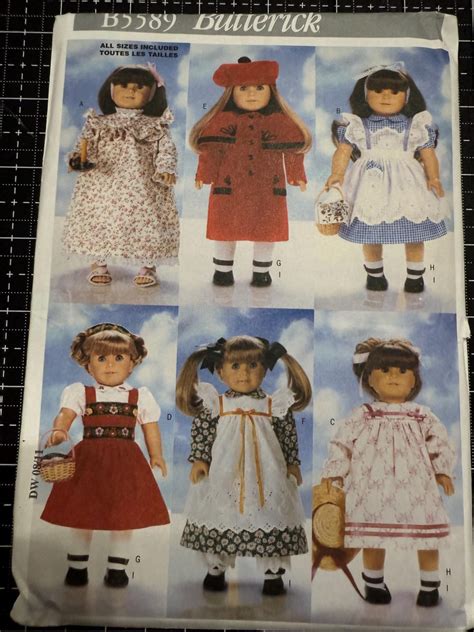 Butterick Doll Sewing Pattern B5589 Uncut Factory Fold Etsy