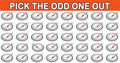You Have 3 Seconds To Pick The Odd Compass Out Selfie Quiz