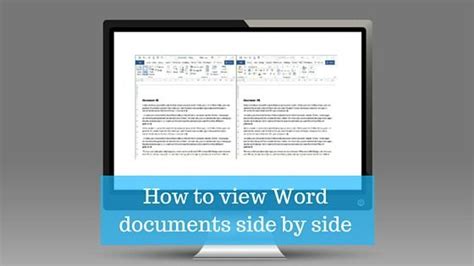 How To View Word Documents Side By Side