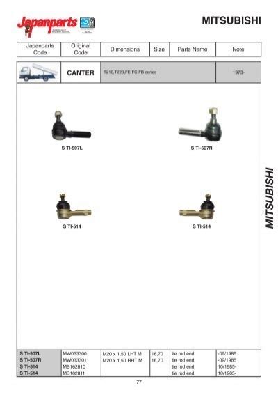 Mitsubishi Japanparts Cod