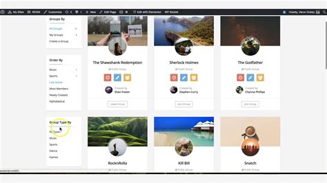Multiple Buddypress Group Directory Layout Reign Theme Wordpress