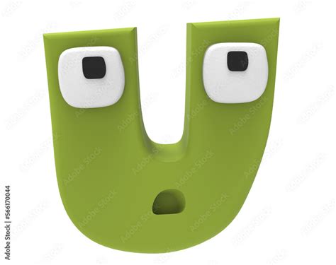 Alphabet Lore U 3d Stock Illustration Adobe Stock