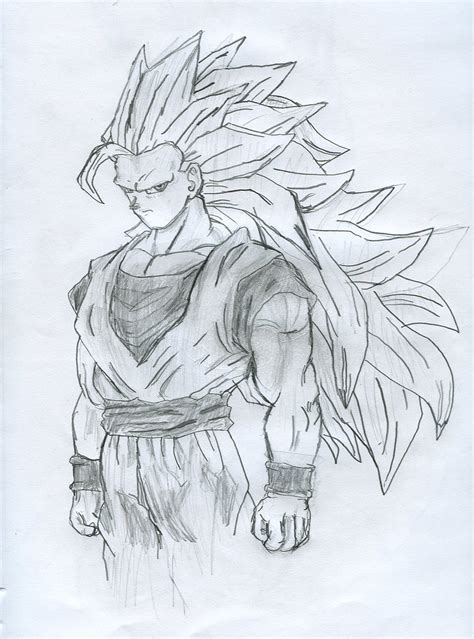 Goku Super Saiyan 3 Drawing At Getdrawings Free Download