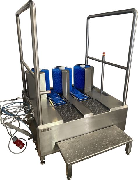 Walk Through Automatic Boot Wash Bi Directional Mitchell Engineering Food Equipment