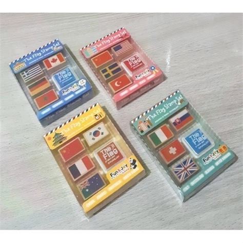 Jual Stempel Bendera Negara Korea Selatan Perancis Shopee Indonesia