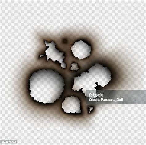 찢어진된 종이 찢어진 설정된 구멍 탄 및 투명 한 배경에서 불꽃 3차원 형태에 대한 스톡 벡터 아트 및 기타 이미지 3차원 형태 가장자리 갈색 Istock