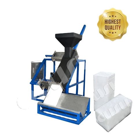 220v 440v Industrial Flake Ice Compactor For Huge Ice Bars 25 Kilos In