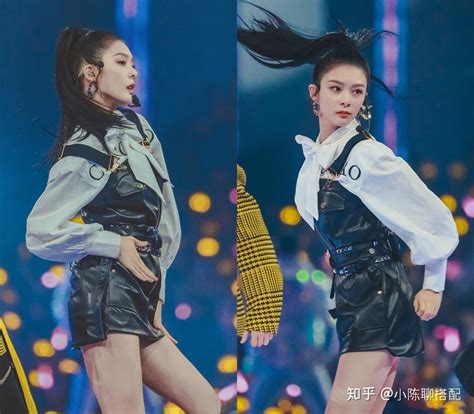 傅菁真是时髦精，大衣敞开穿露光腿，打造下衣失踪却意外露打底裤 知乎