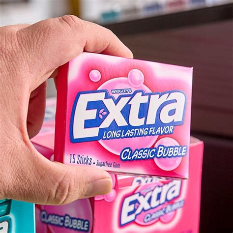 Extra® 15 Stick Classic Bubble Gum 10pack