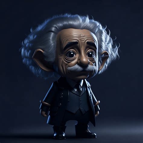 Süßer Albert Einstein Cartoon