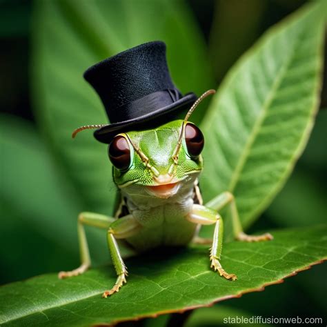 Grasshoppers Formal Leaf Stand Stable Diffusion Online