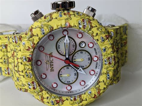 Invicta Spongebob Grand Pro Diver Chronograph Men S Watch 52mm 32521