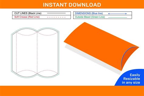 Printable Pillow Box