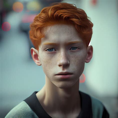 Handsome Years Old Red Haired Freckled Extre Bc C Bc Bbceafb By Asar