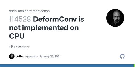 Deformconv Is Not Implemented On Cpu · Issue 4528 · Open Mmlab