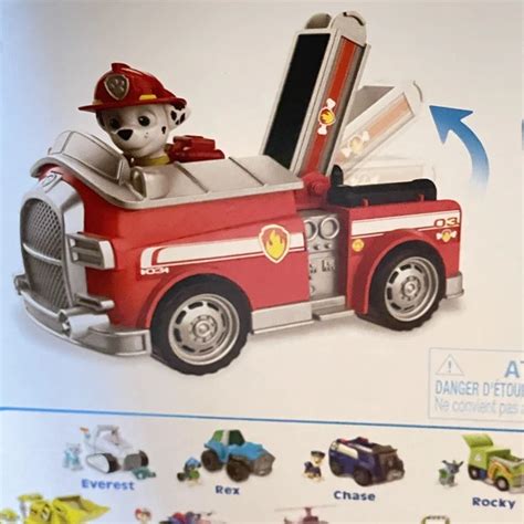 Marshal Fire Engine And Pup Paw Patrol Truck Vehicles New In Packing £7