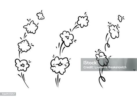 코믹 붐 효과 구름 폭발 거품과 연기의 집합입니다 벡터 그림 Onomatopoeia에 대한 스톡 벡터 아트 및 기타 이미지 Onomatopoeia 낙서 드로잉 물이