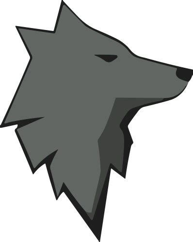 Wolf Head Logo Abstract Cartoon Design Royalty Free Vector Vectorstock