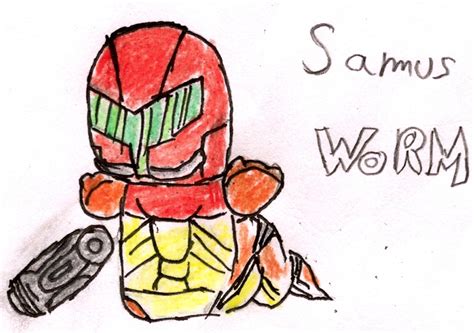 Samus Worm By Porroro Fanart Central