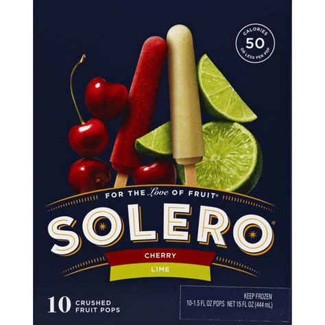 Solero Fruit Pops Cherrylime Crushed 10 Each Instacart