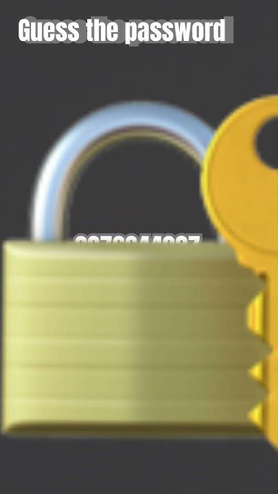 Guess The Password Youtube