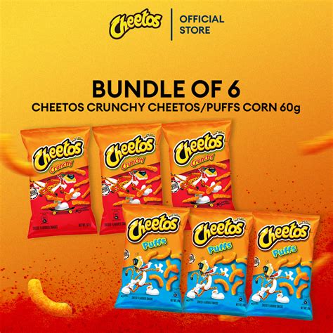 [bundle Of 6] Cheetos Crunchy Cheese Puffs Corn 60g Shopee Singapore