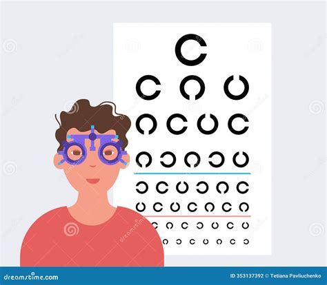 Eye Chart Examination Stock Illustration Illustration Of Frame 353137392