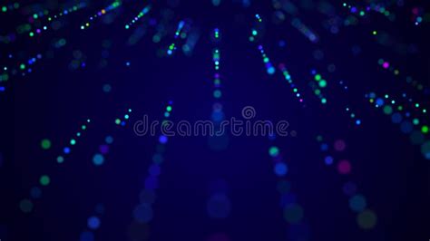 Abstract Digital Science Background A Stream Of Luminous Particles