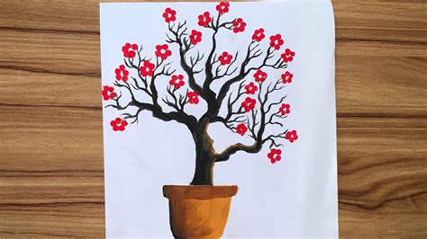 How To Draw Flowers Tree At Tammy Cornell Blog
