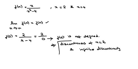 solved determine whether each function is continuous at the given x