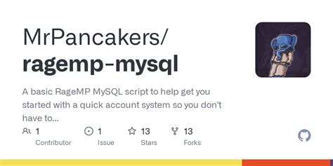 Github Mrpancakersragemp Mysql A Basic Ragemp Mysql Script To Help
