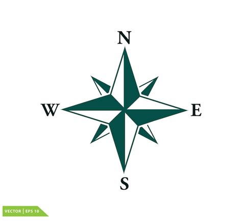 Premium Vector Compass Icon Vector Logo Design Template
