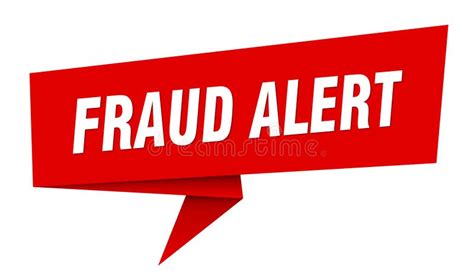 Fraud Alert Banner Fraud Alert Speech Bubble Label Sticker Sign
