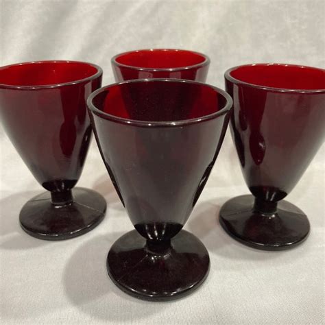 Anchor Hocking Ruby Etsy