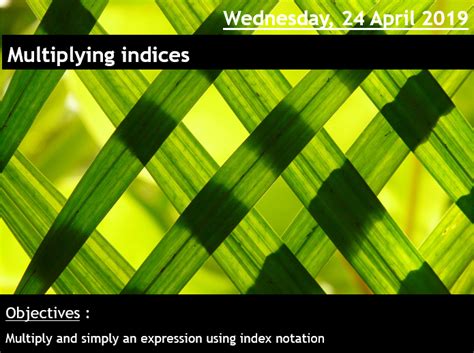 Multiplying Indices Ticktockmaths
