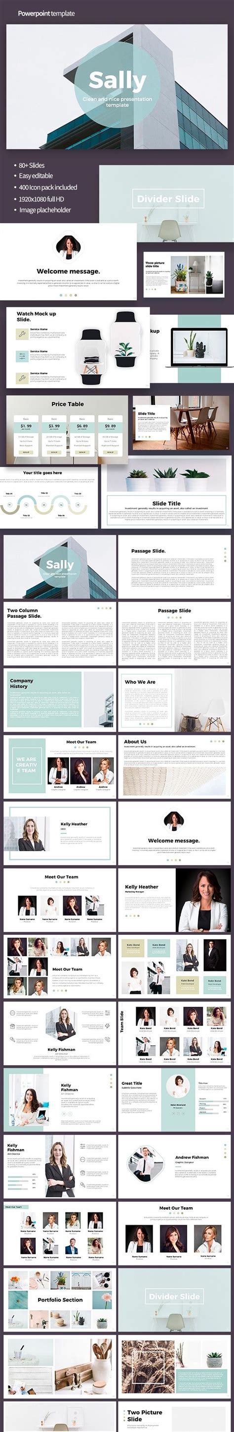 Sally Powerpoint Template Powerpoint Templates Powerpoint Keynote
