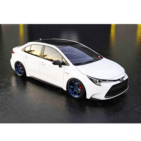 Fit 2014 2019 Toyota Corolla Trd Pro Style Jdm Side Body Skirts Gloss