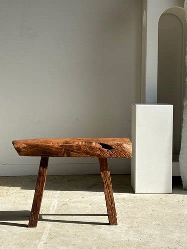 Small Organic Quadripod Bench In Upcycled Asian Teak Sungai For Sale At Pamono
