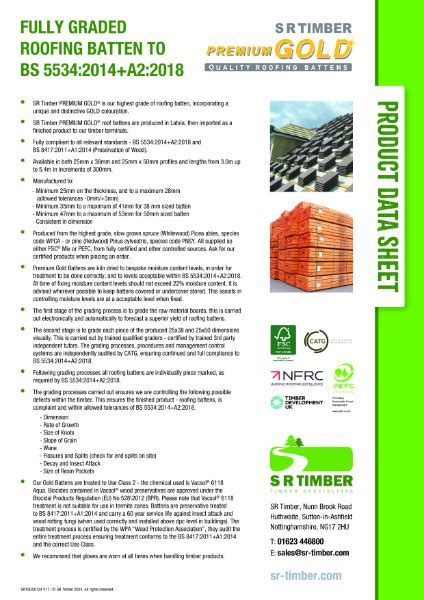 Sr Timber Gold Data Sheet January 2024 V111 Sr Timber Nbs Source