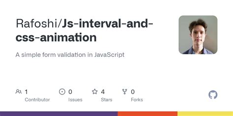 Github Rafoshijs Interval And Css Animation A Simple Form