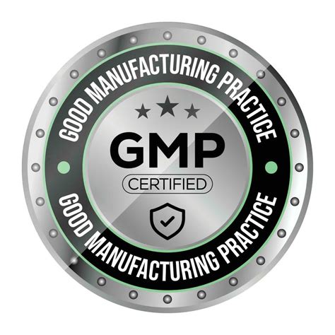 Lustroso Gmp Certificado O Bueno Fabricación Práctica Certificado