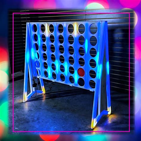 Giant Led Connect Four Rental Fantasy World Entertainment