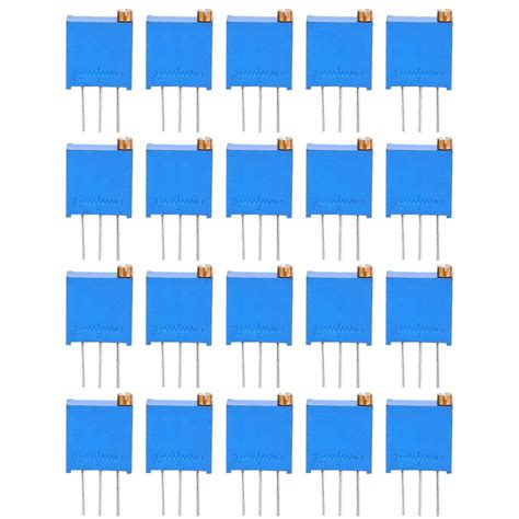 Componente Pasivo Potenciómetro De Alta Resistencia De Resistencia Variable De 20 Piezas
