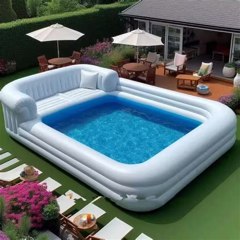 Inflatable Sofa Pool For Sale Shop Gotinflatables Sofa Pools Lounging