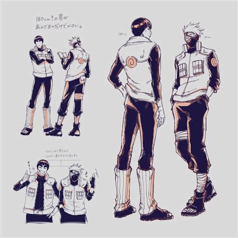 Hatake Kakashi Might Guy Naruto Series Highres 2boys Bandaged