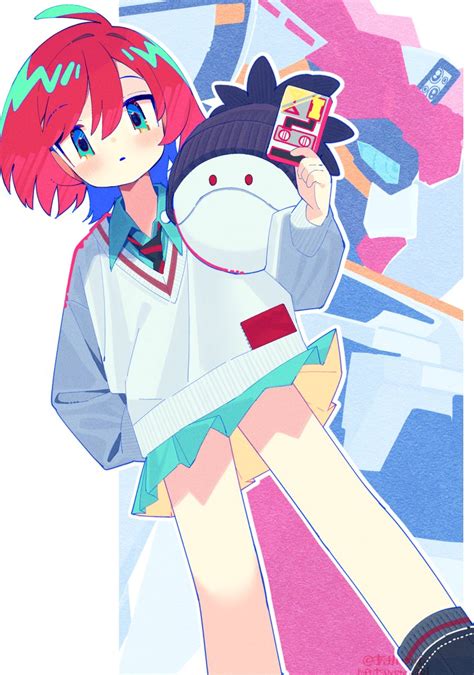 Aoi Tsuyu Amate Yuzuriha Gquuuuuux Haro Gundam Gundam Gquuuuuux Highres 1girl Aqua Eyes