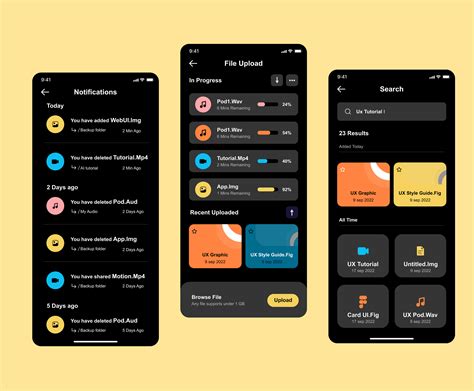 notifications screen 📱 on behance