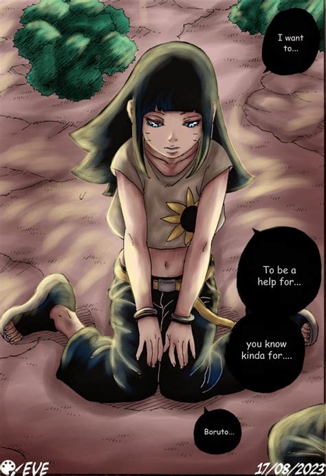 Boruto Two Blue Vortex Himawari Timeskip Panel Colored By Me R